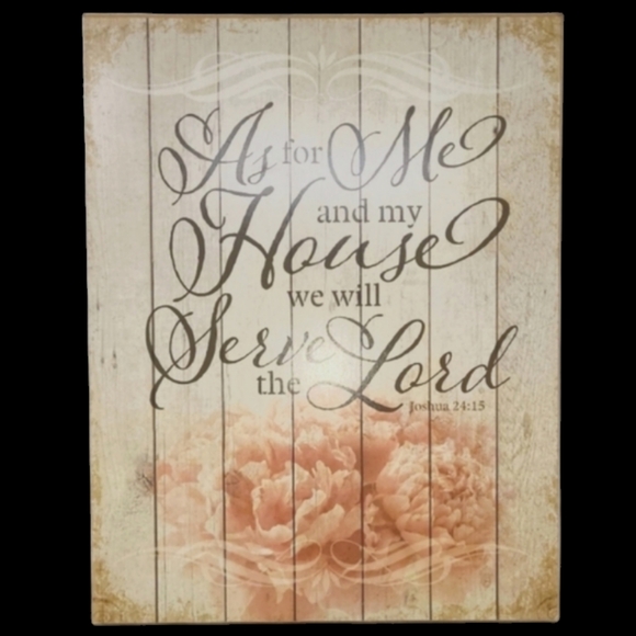 Accents | As For Me And My House We Will Serve The Lord Joshua 2515 ...